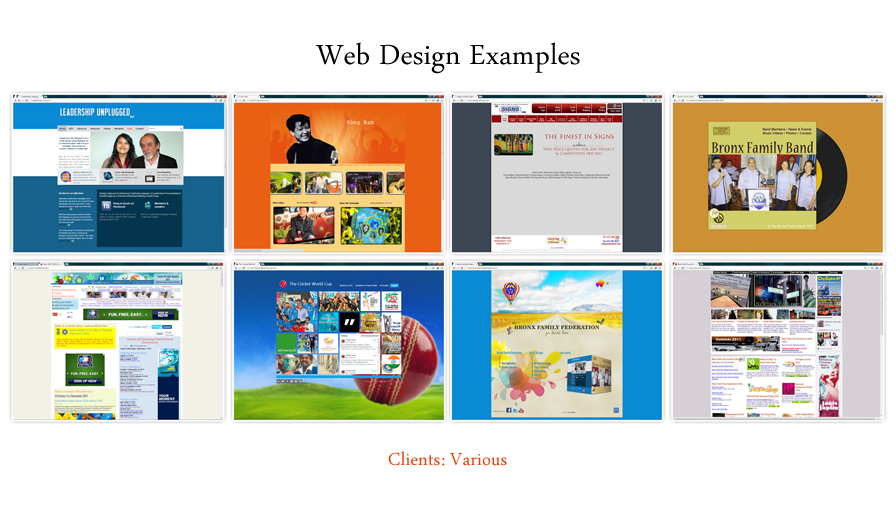 Web Design, Development Packages for Companies and Corporations